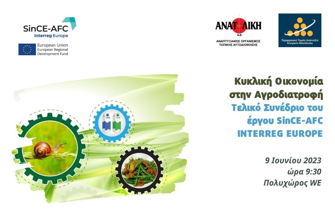 Τελικό Συνέδριο του έργου SinCE-AFC “Enhancing the Entrepreneurship of ...